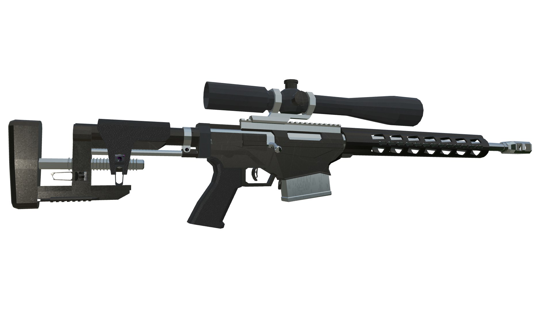 3D Low Poly Realistic FN Ballista 338 Sniper Rifle - TurboSquid 2223530