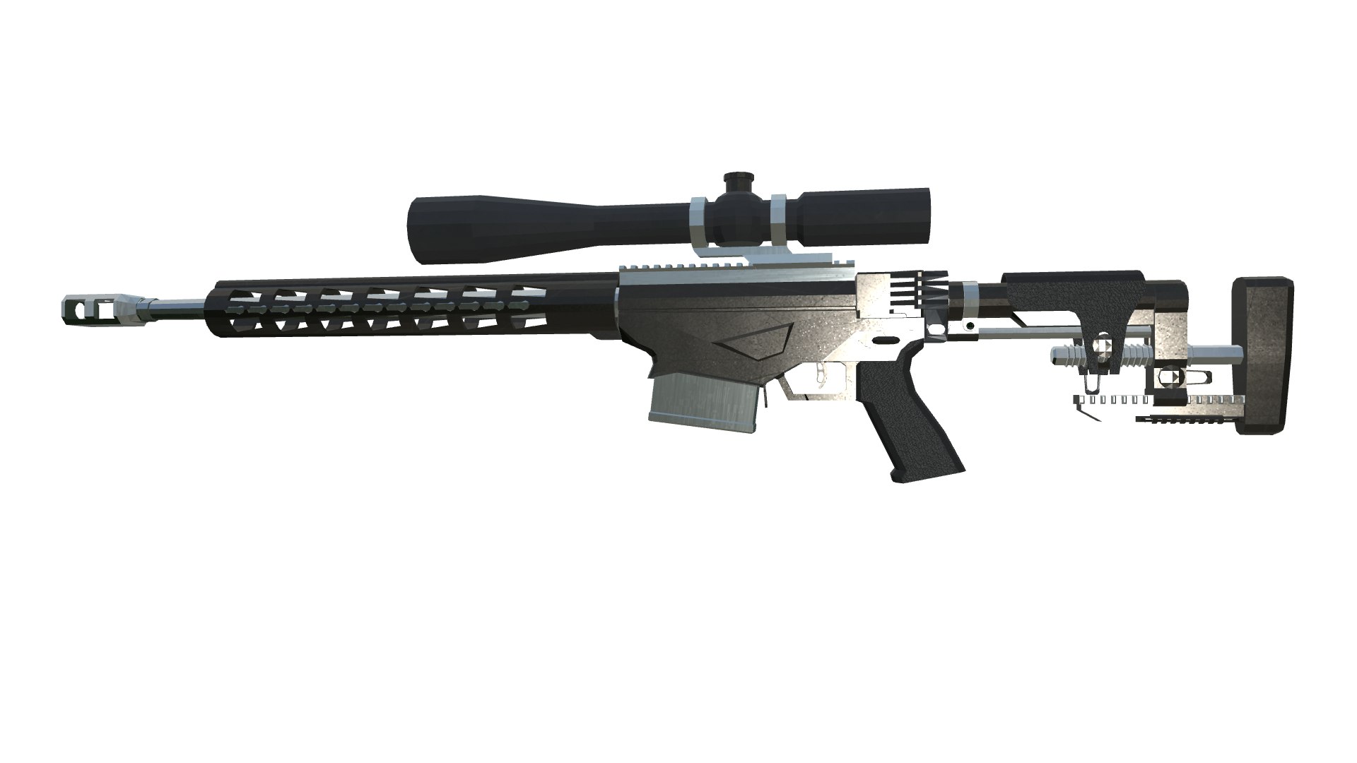 3D Low Poly Realistic FN Ballista 338 Sniper Rifle - TurboSquid 2223530