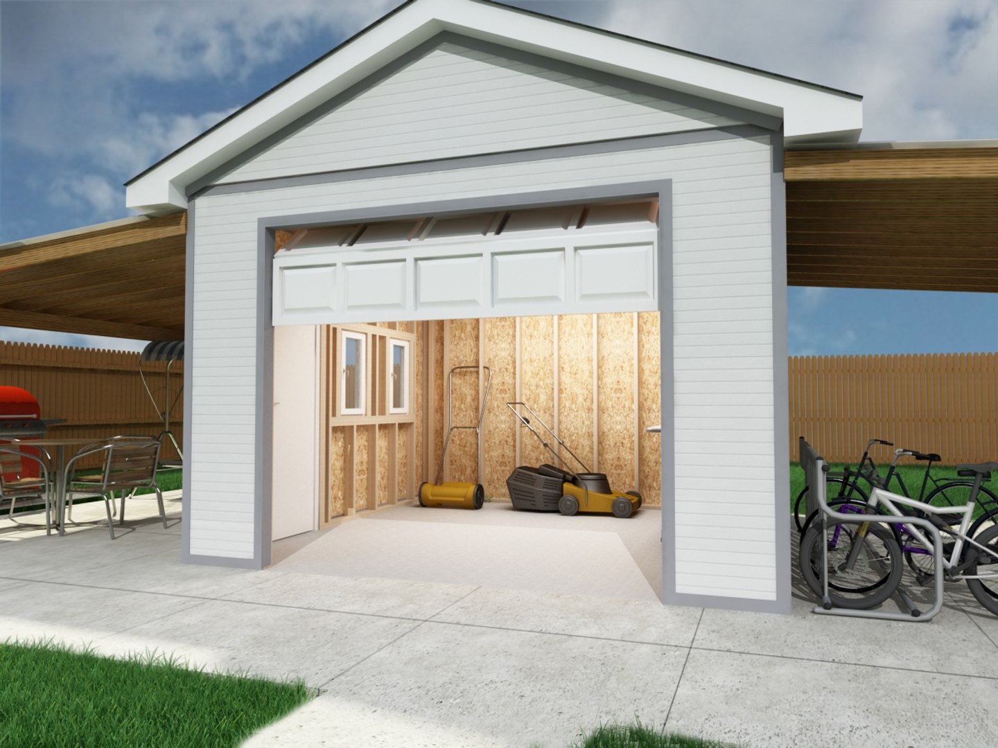 3d Model Of Car Garage