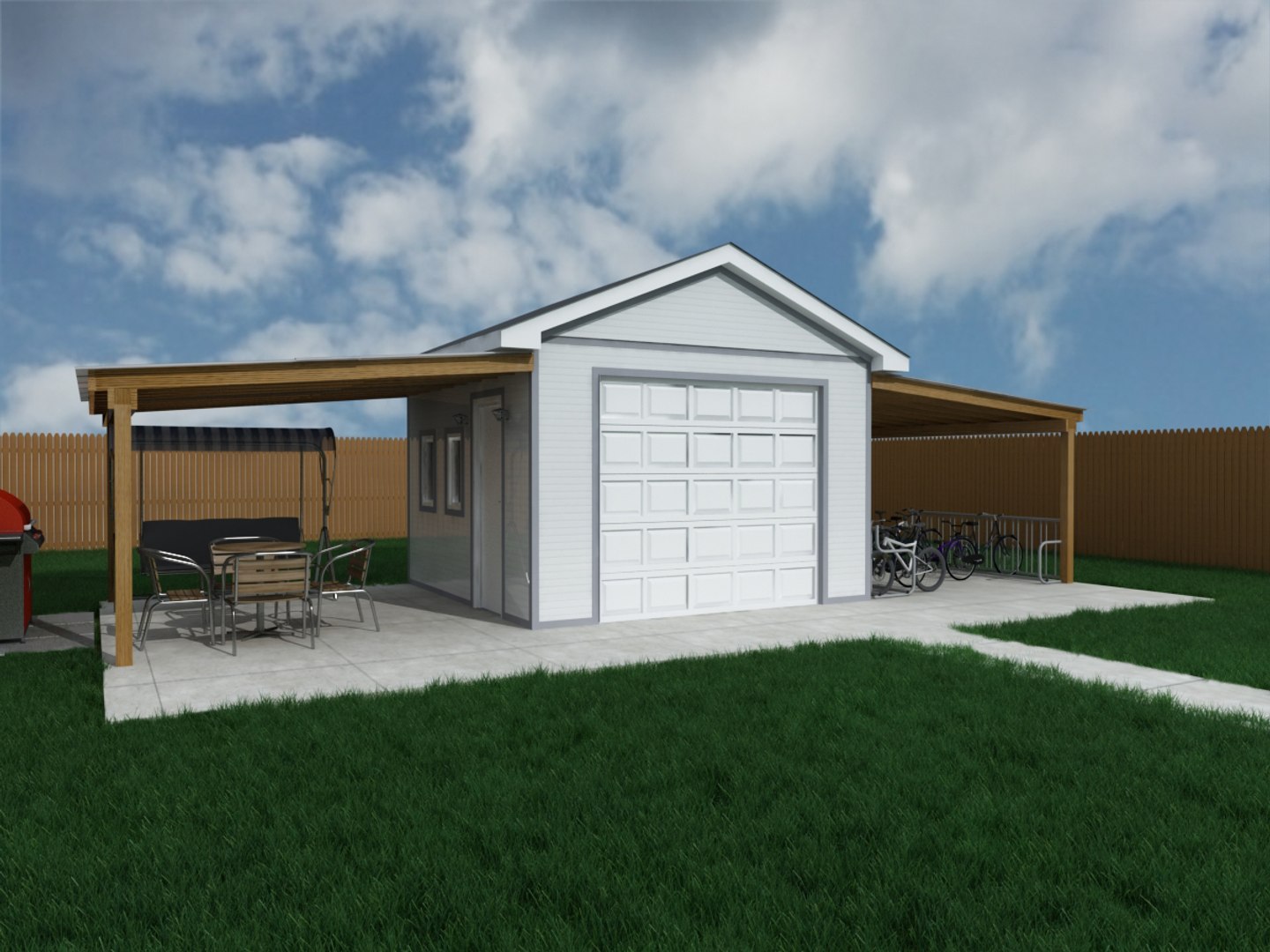 3d Model Of Car Garage