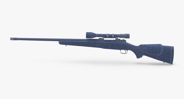 3D winchester 70 sniper - model - TurboSquid 1170692