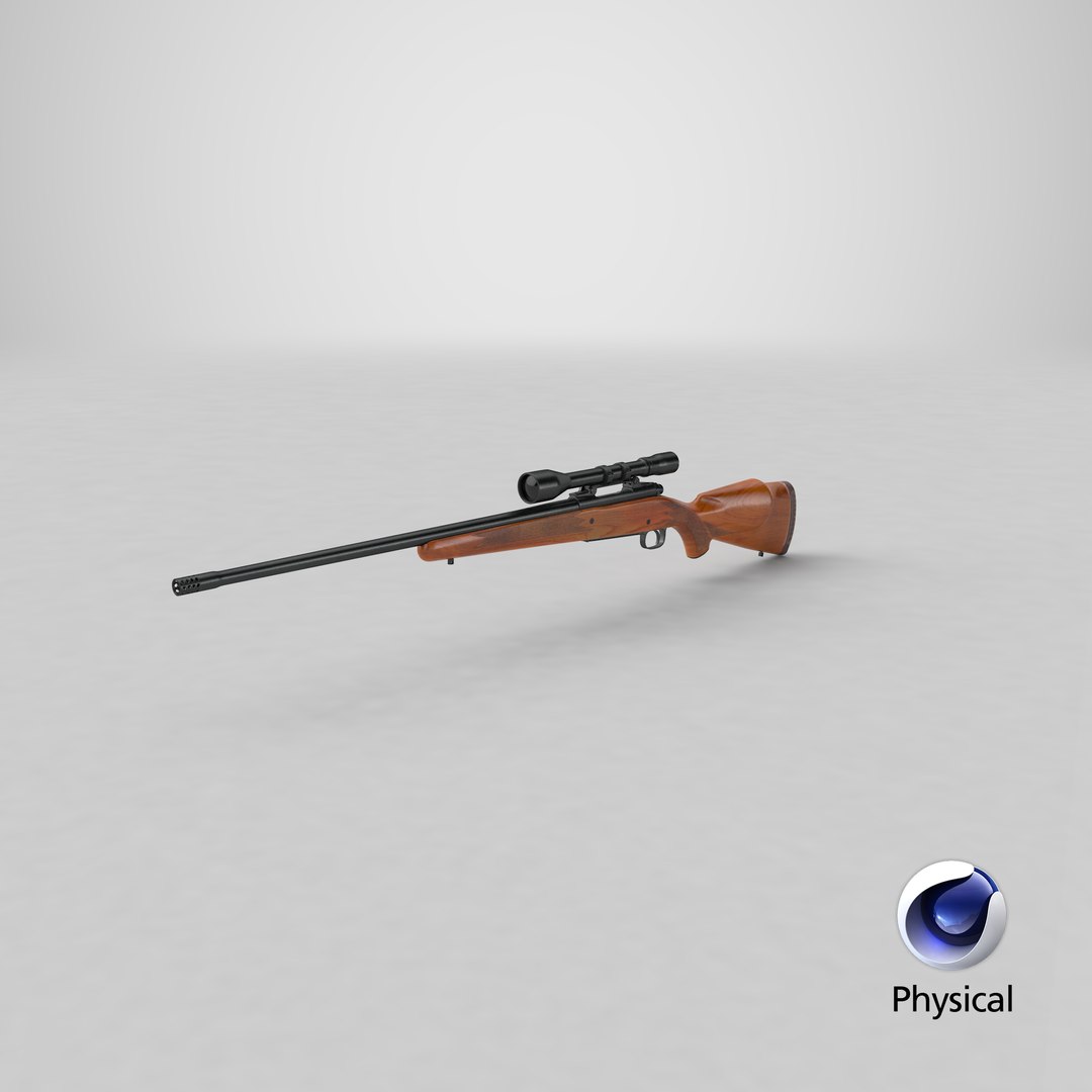 3D winchester 70 sniper - model - TurboSquid 1170692
