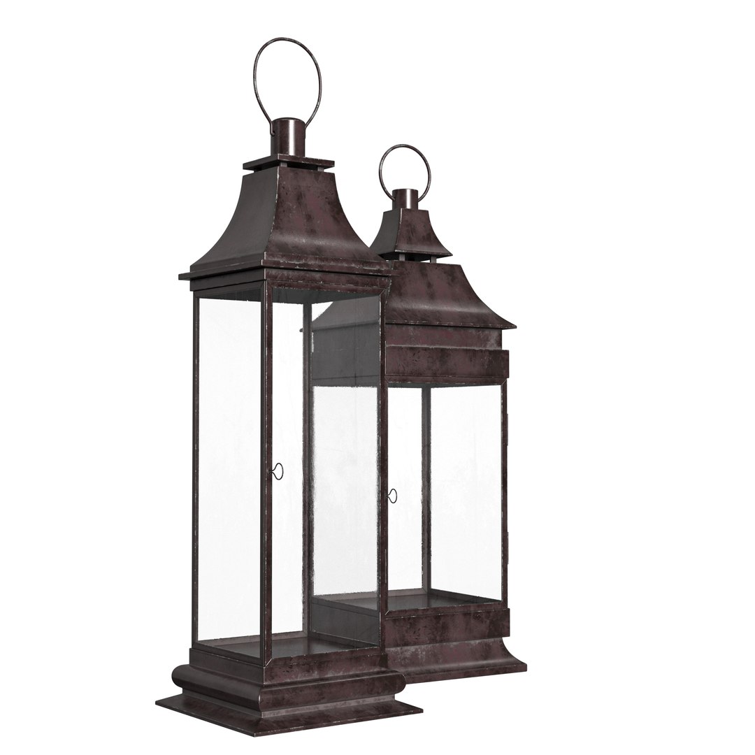 3D Old Lanterns Model - TurboSquid 1756022