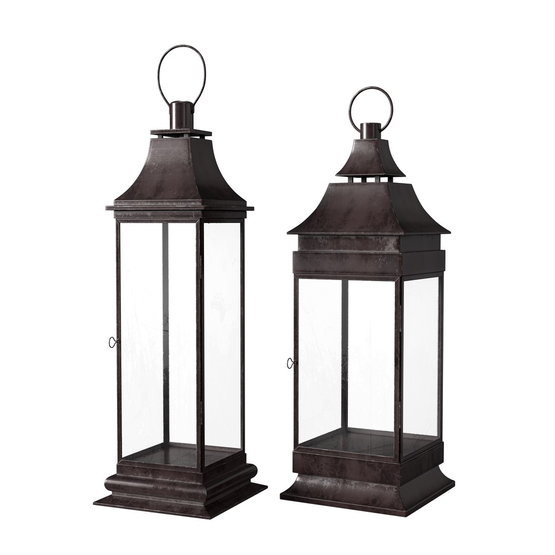3D Old Lanterns Model - TurboSquid 1756022