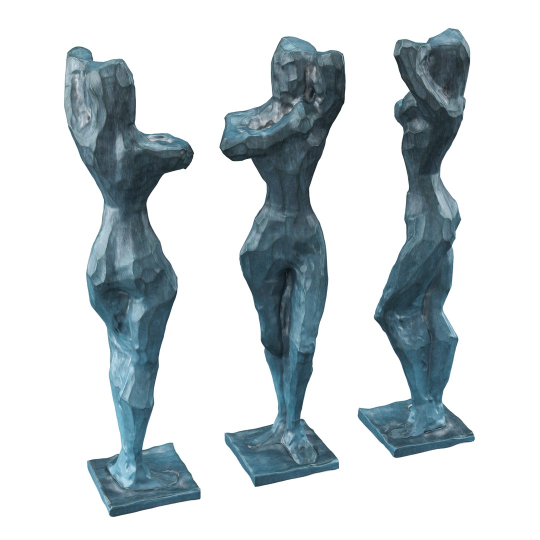 Hummered Woman Figure 3D - TurboSquid 2209185