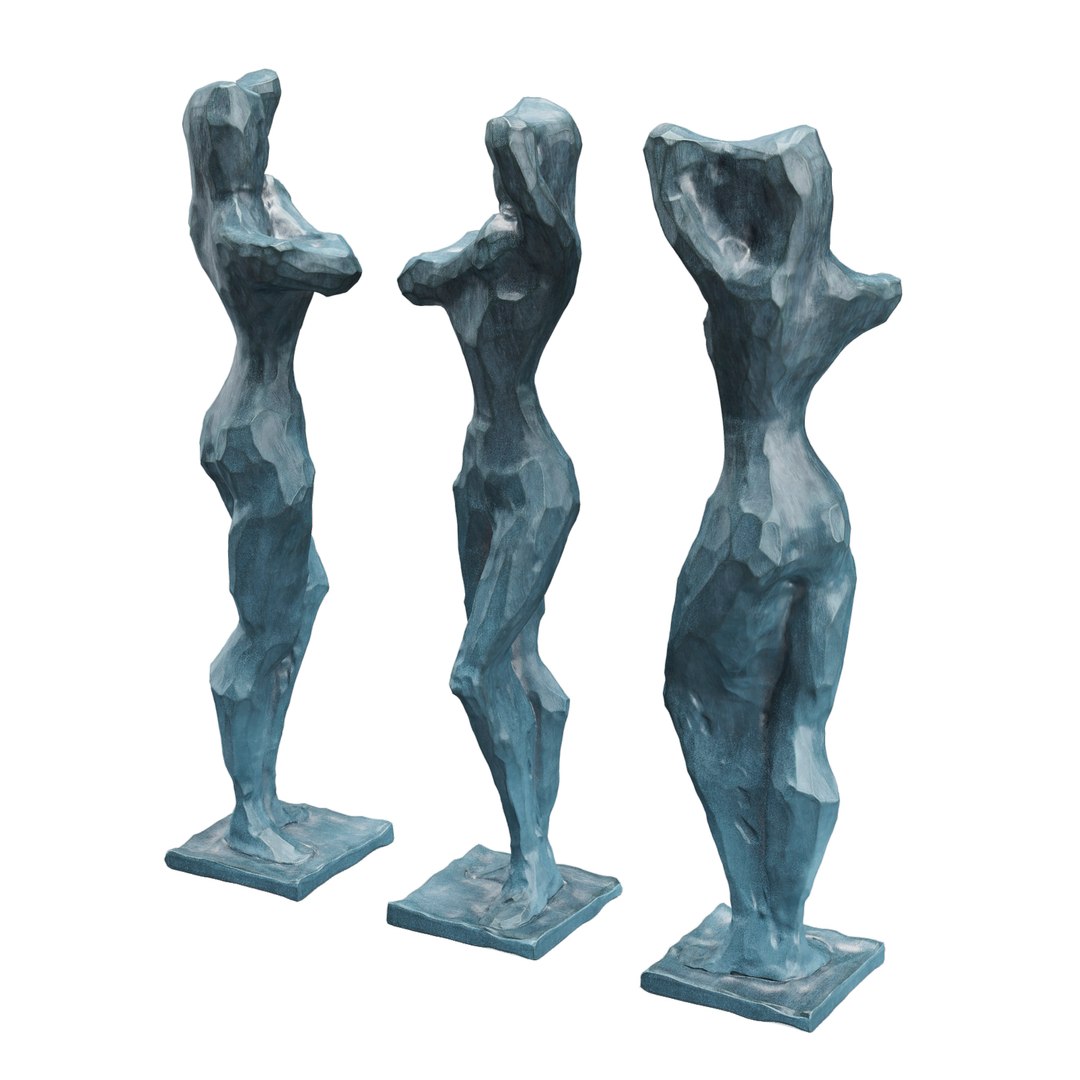 Hummered Woman Figure 3D - TurboSquid 2209185