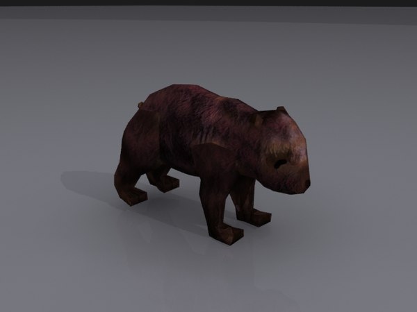 3D 3ds Max bear animal wild