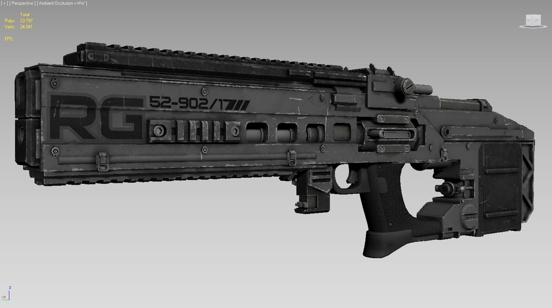 3d Rifle Weapon Model