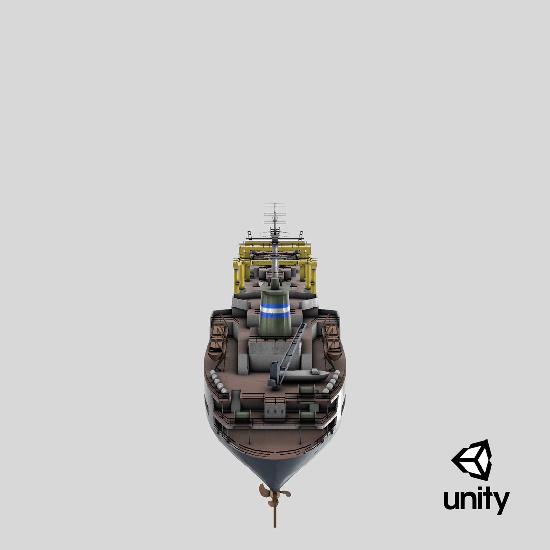 3d Commercial Cargo Freighter Model