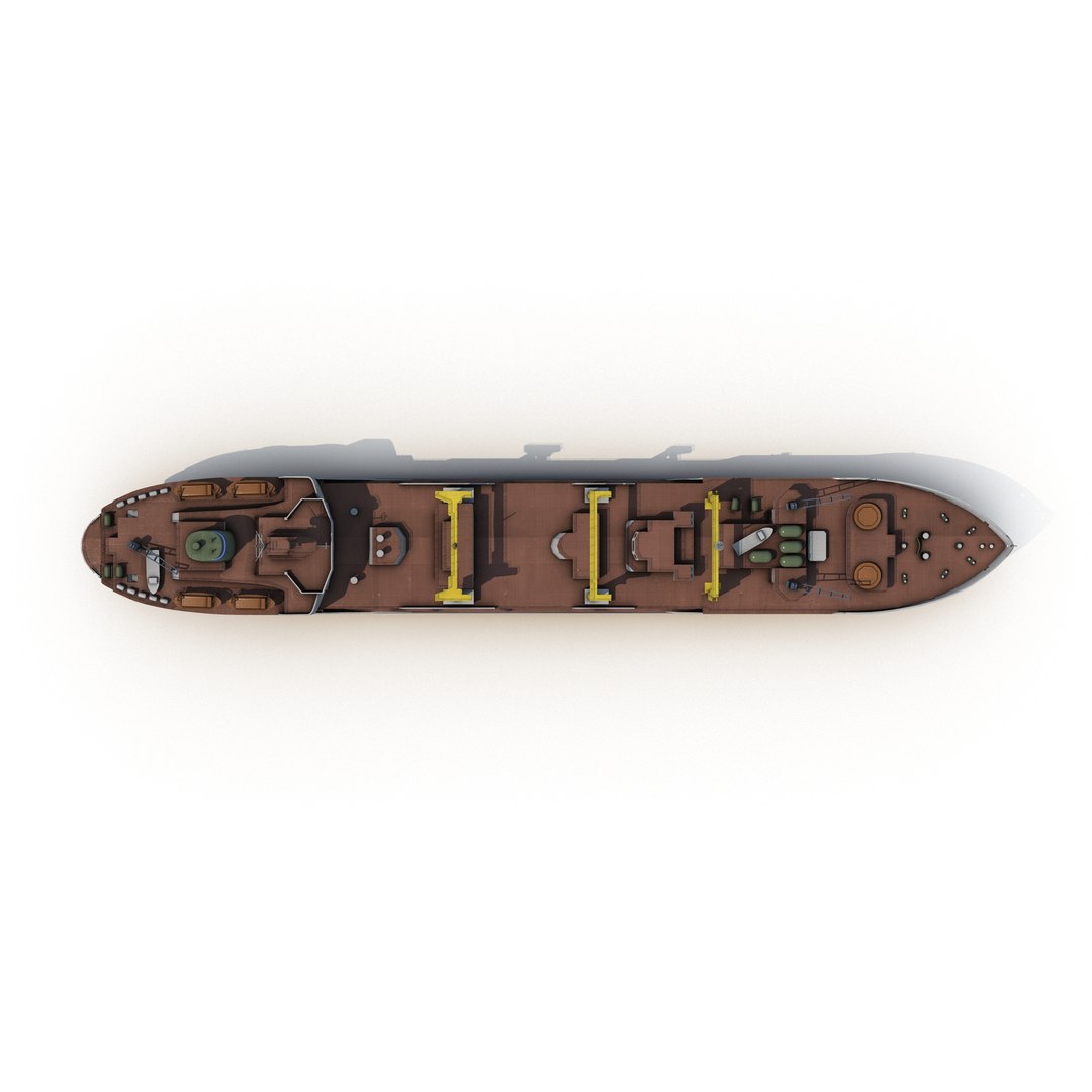 3d Commercial Cargo Freighter Model
