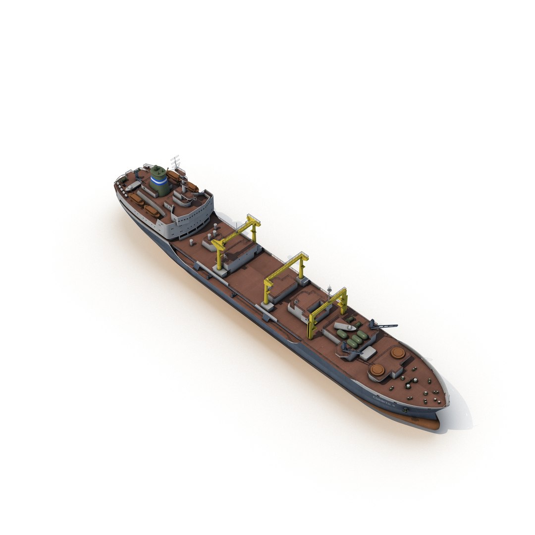 3d Commercial Cargo Freighter Model