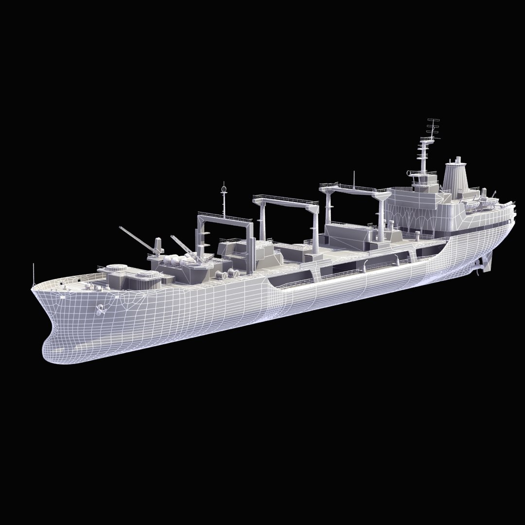 3d Commercial Cargo Freighter Model