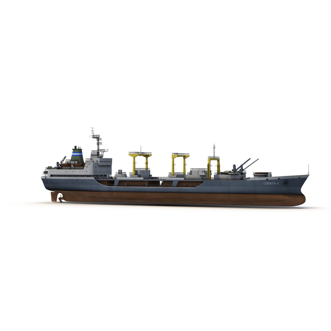 3d Commercial Cargo Freighter Model