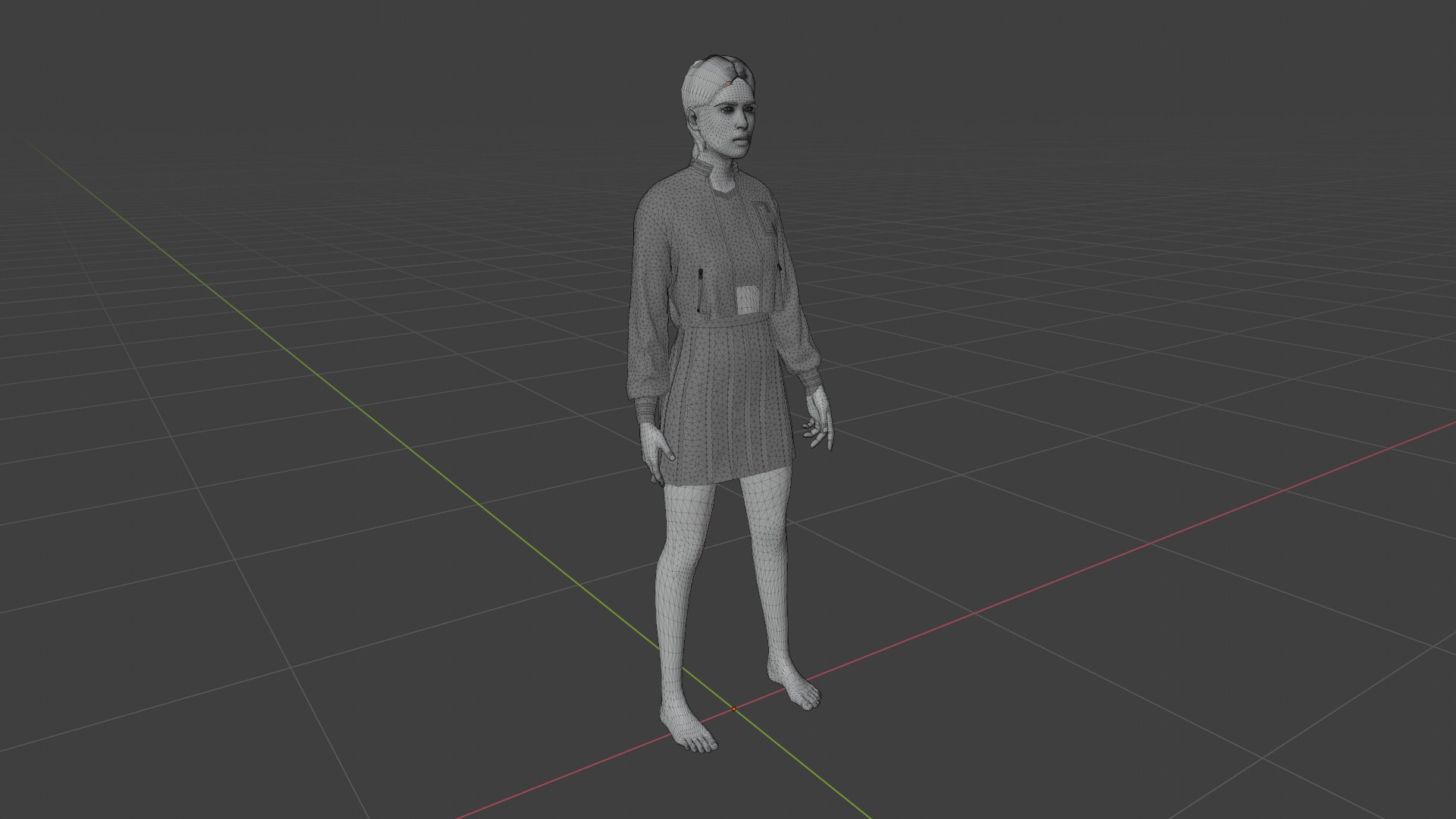 Varsity Woman Model - TurboSquid 2012219