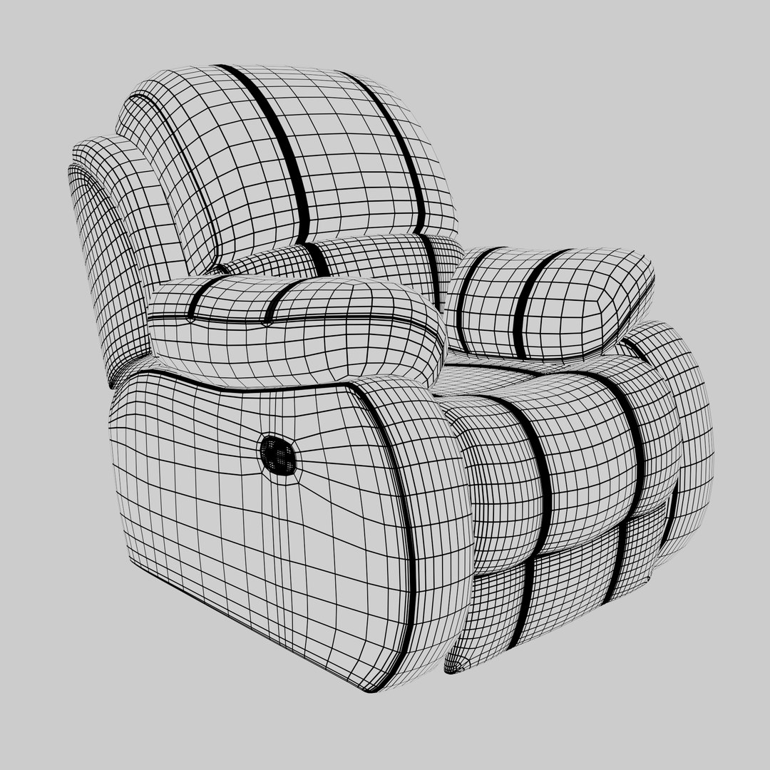 Recliner Sofa 3D Model - TurboSquid 2048487