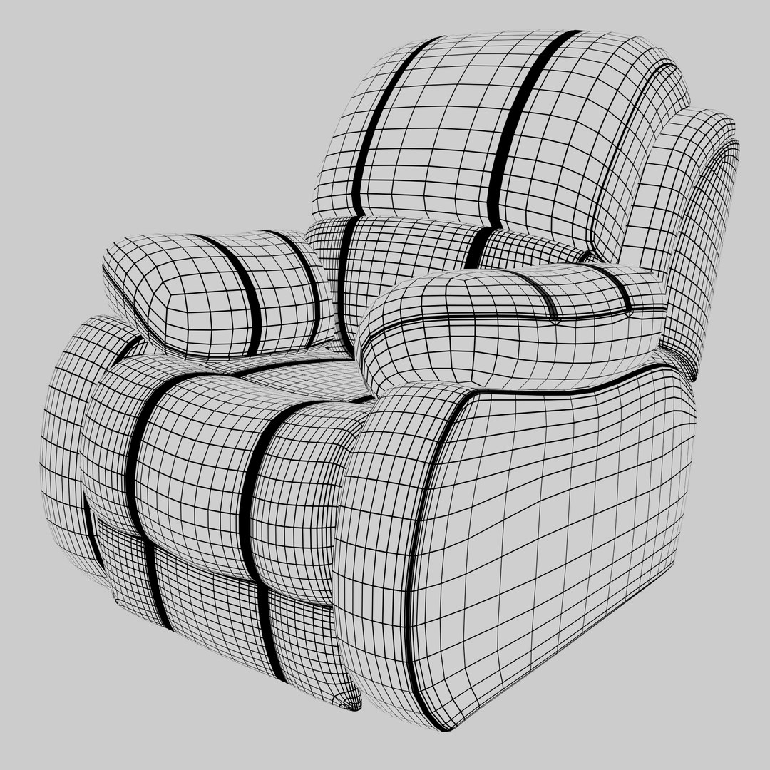 Recliner Sofa 3D Model - TurboSquid 2048487