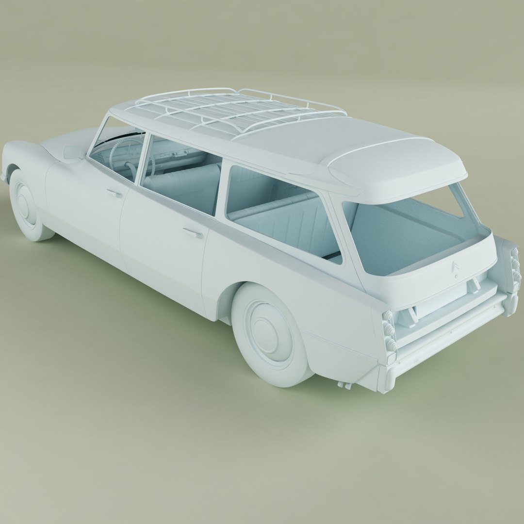 3d Model Of 1968 Citroen Ds 21