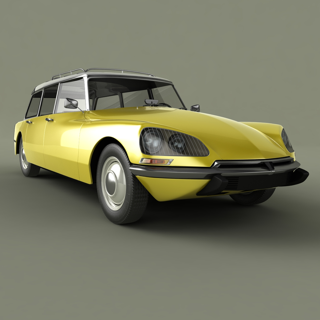 3d model of 1968 citroen ds 21