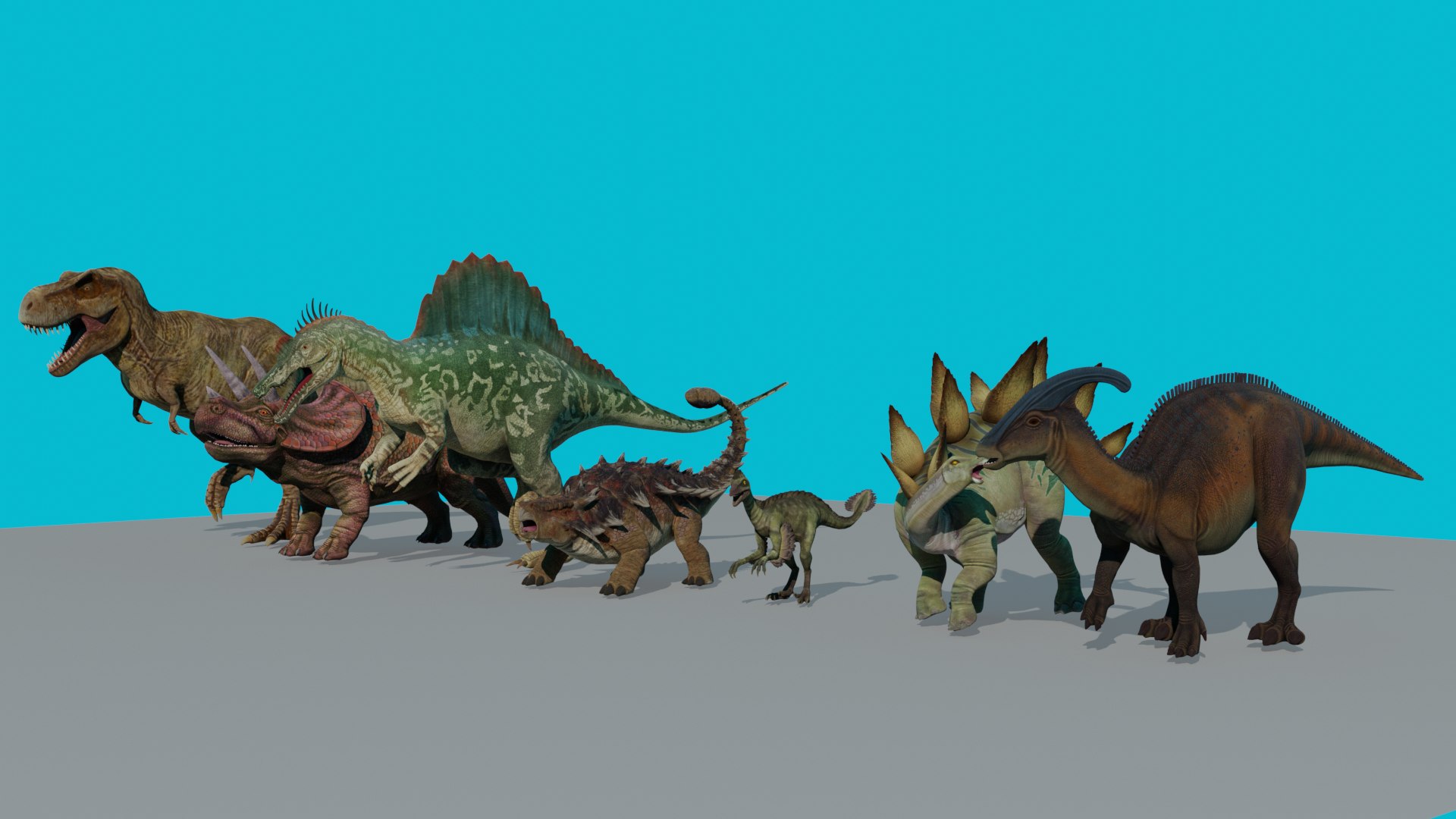 Dinosaurs 3D Model - TurboSquid 1866452