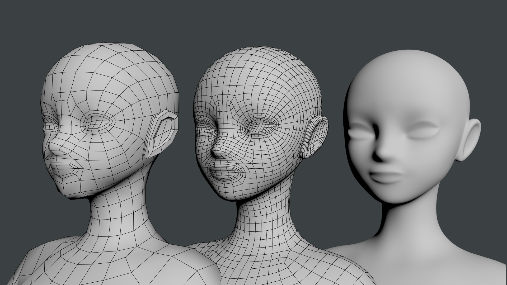 Stylized Female 02 Base Mesh 3D - TurboSquid 2191361