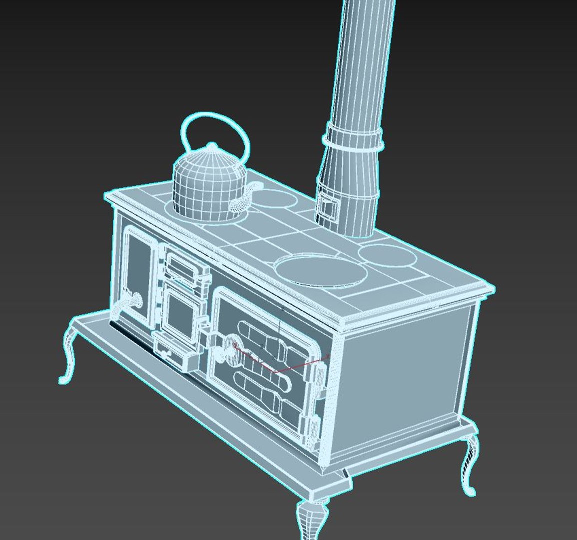 Old stove 3D model - TurboSquid 1611880