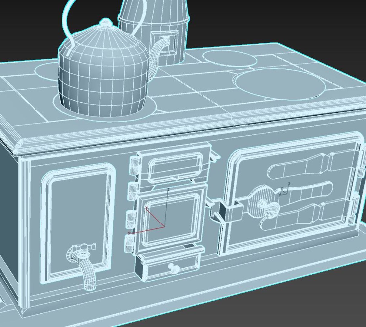 Old stove 3D model - TurboSquid 1611880