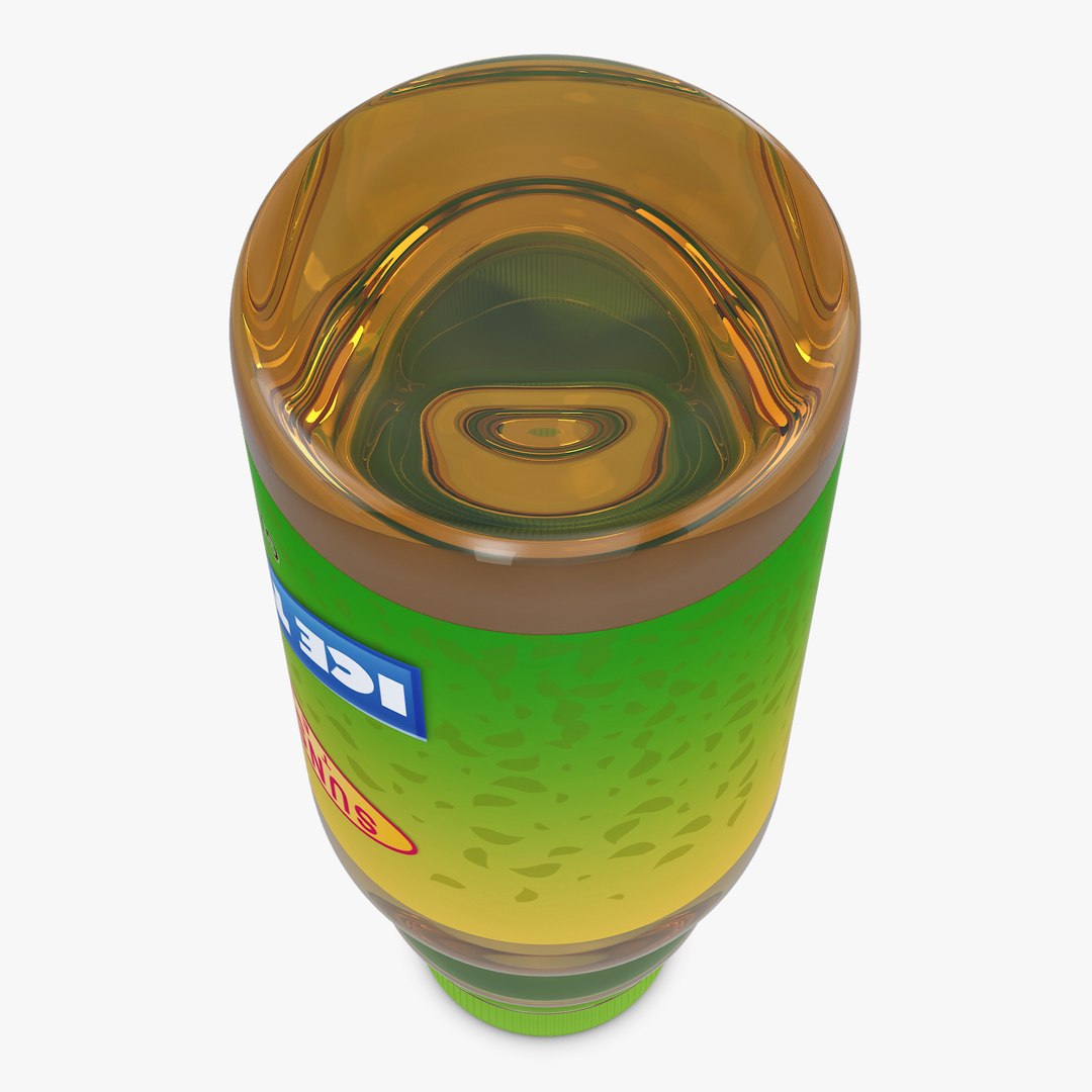 Ice Tea Green Bottle 450ml Simple M 1 3D Model - TurboSquid 2137248