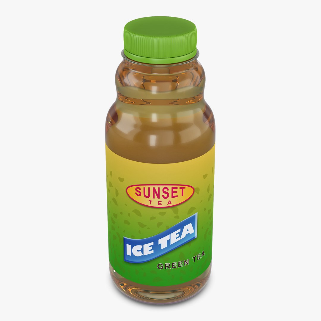 Ice Tea Green Bottle 450ml Simple M 1 3D Model - TurboSquid 2137248