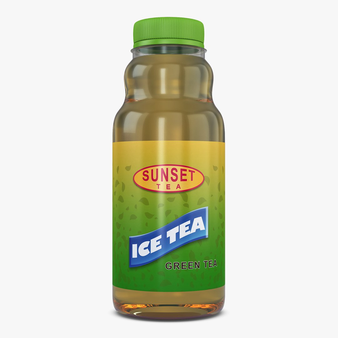 Ice Tea Green Bottle 450ml Simple M 1 3D Model - TurboSquid 2137248