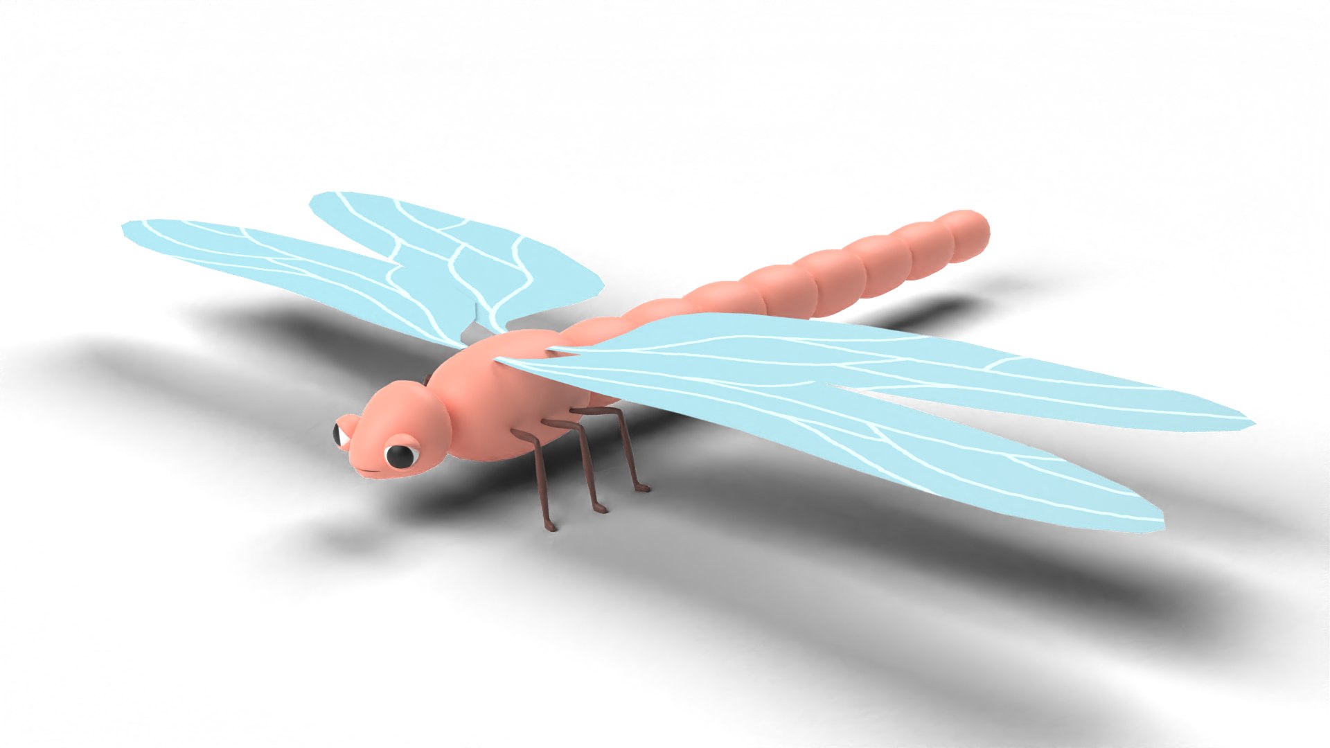 Cartoon Dragonfly Model - TurboSquid 2014182