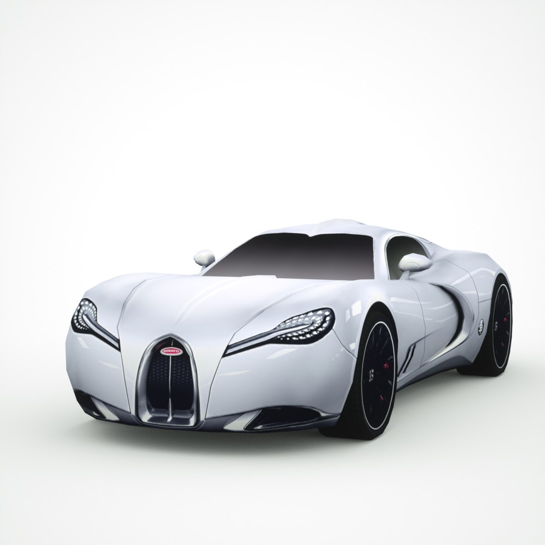 3d bugatti gangloff concept model
