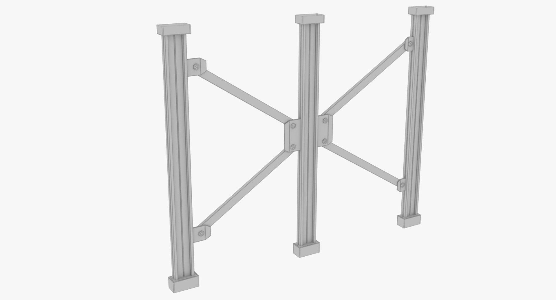 3D Frame Truss Girder - TurboSquid 1271792