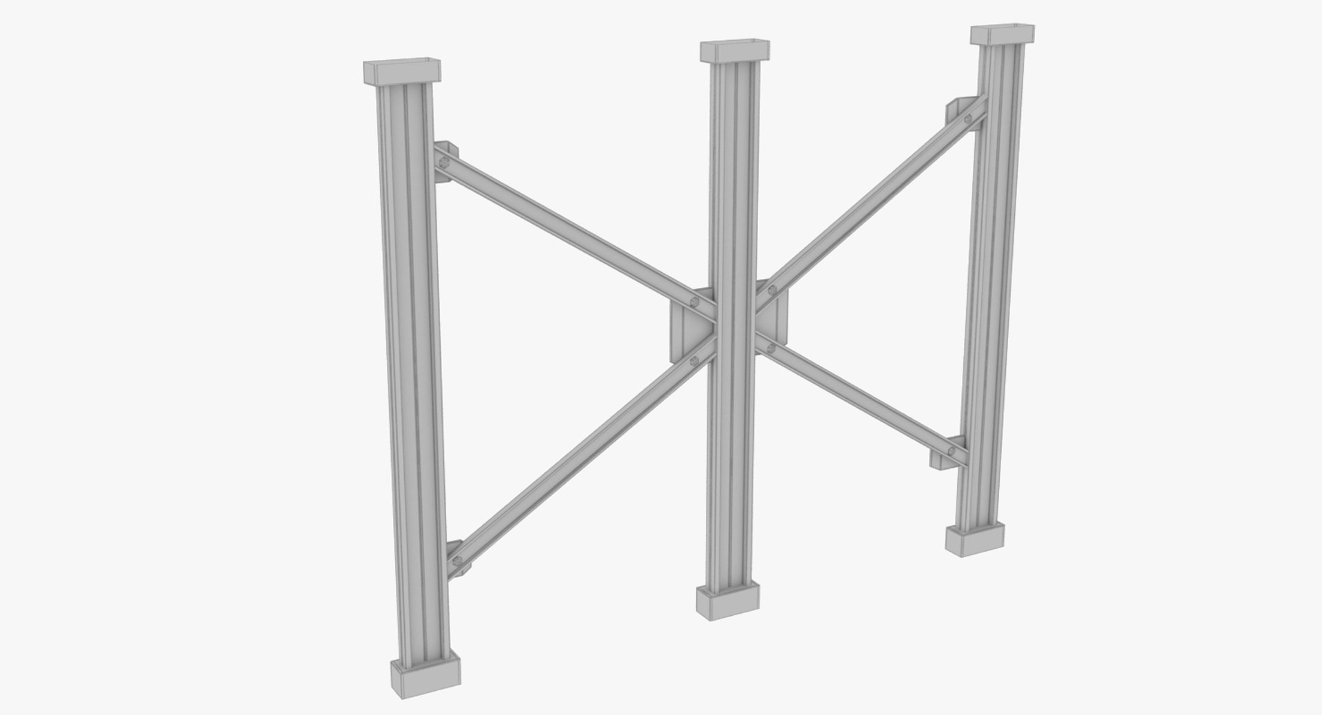 3D Frame Truss Girder - TurboSquid 1271792