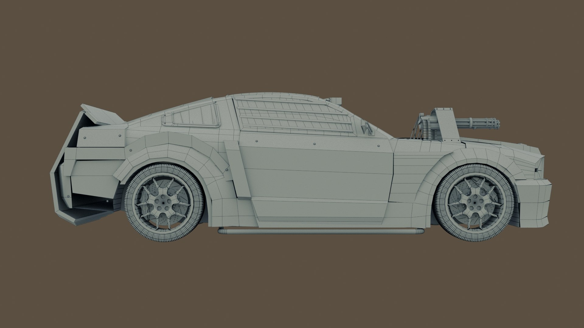 3D Mustang Death Race Car Model - TurboSquid 1486581