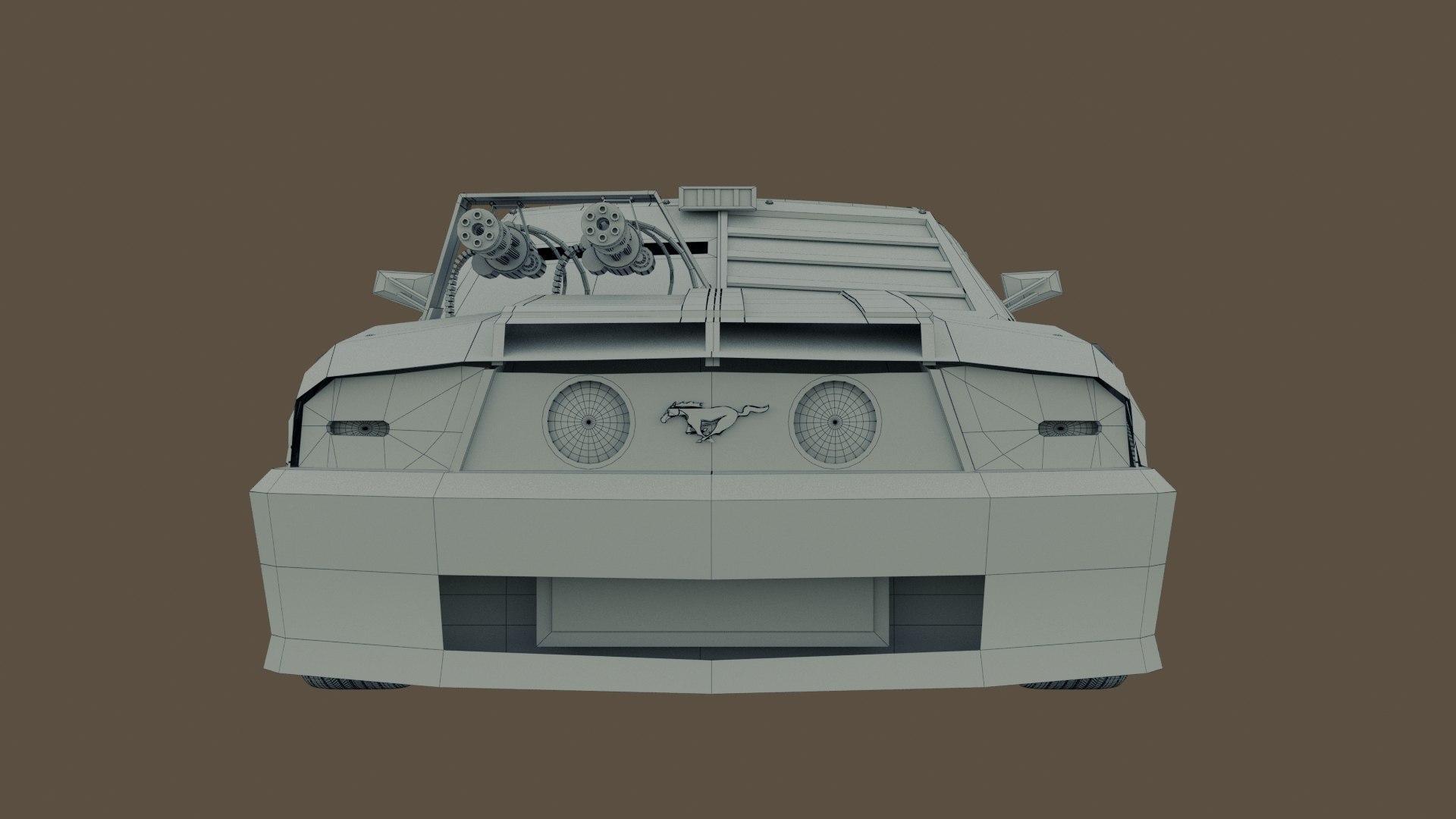3D Mustang Death Race Car Model - TurboSquid 1486581