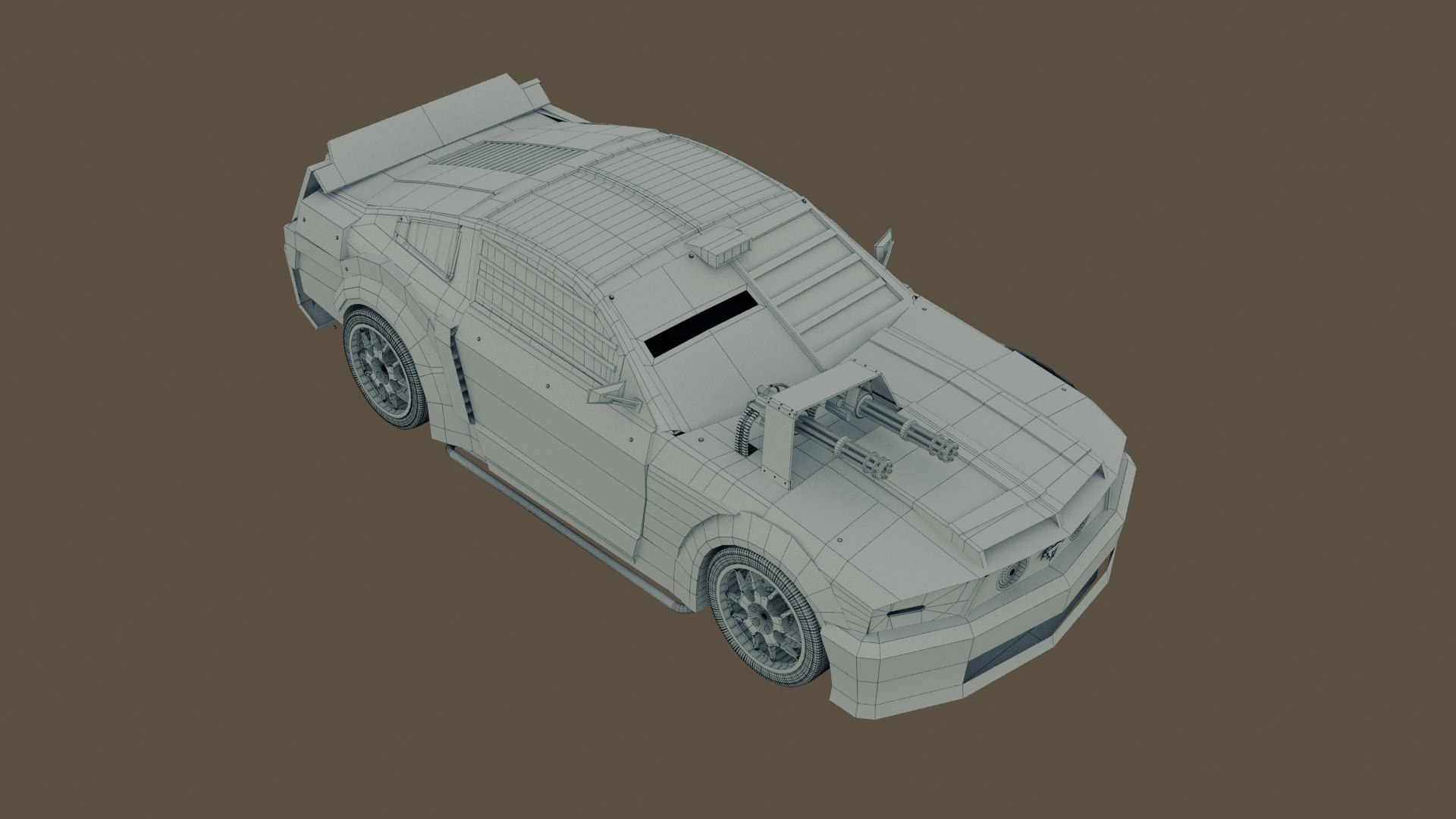 3D Mustang Death Race Car Model - TurboSquid 1486581