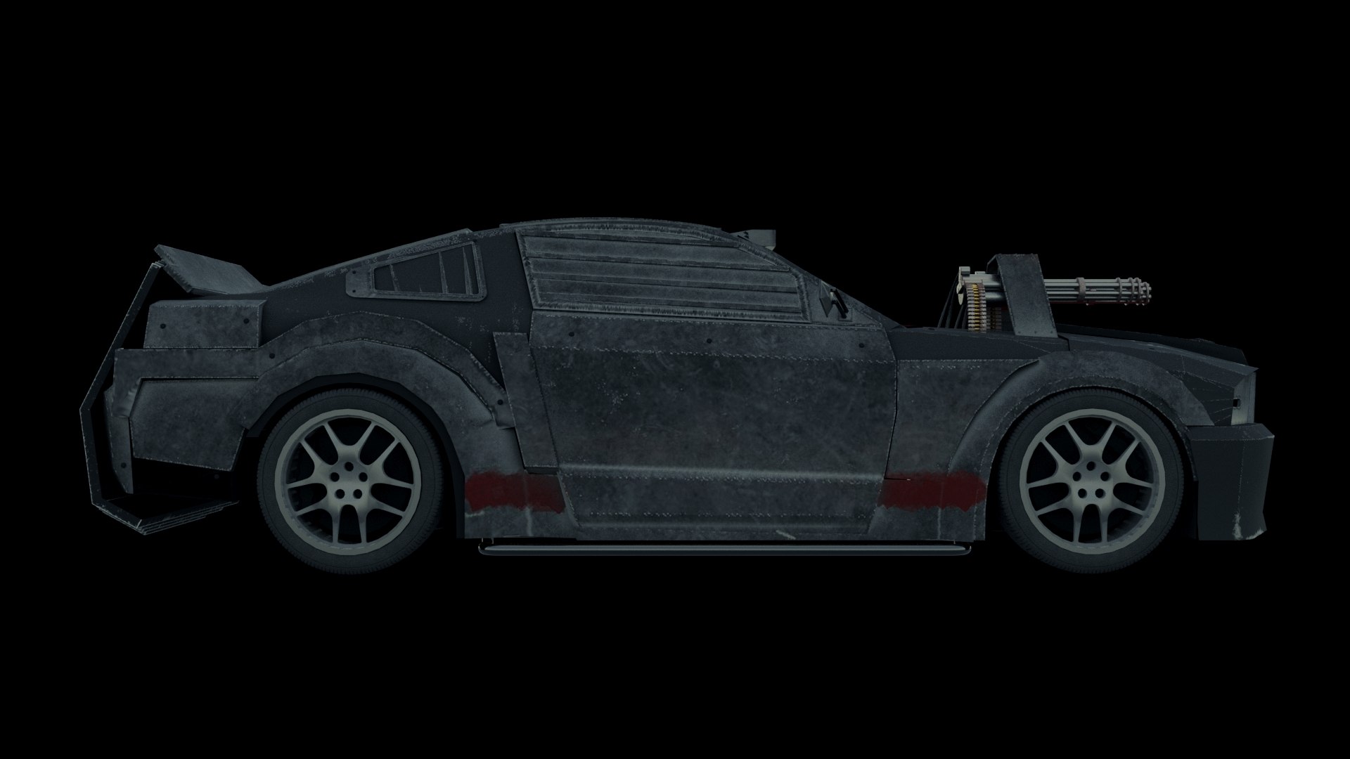 3D Mustang Death Race Car Model - TurboSquid 1486581