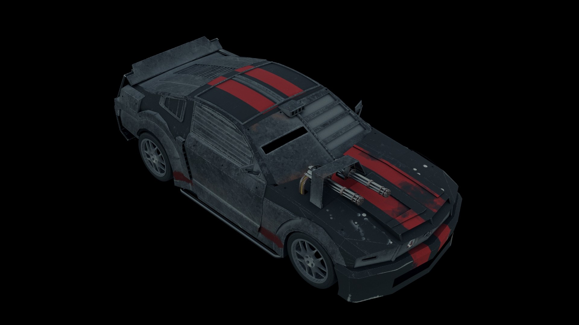 3D Mustang Death Race Car Model - TurboSquid 1486581