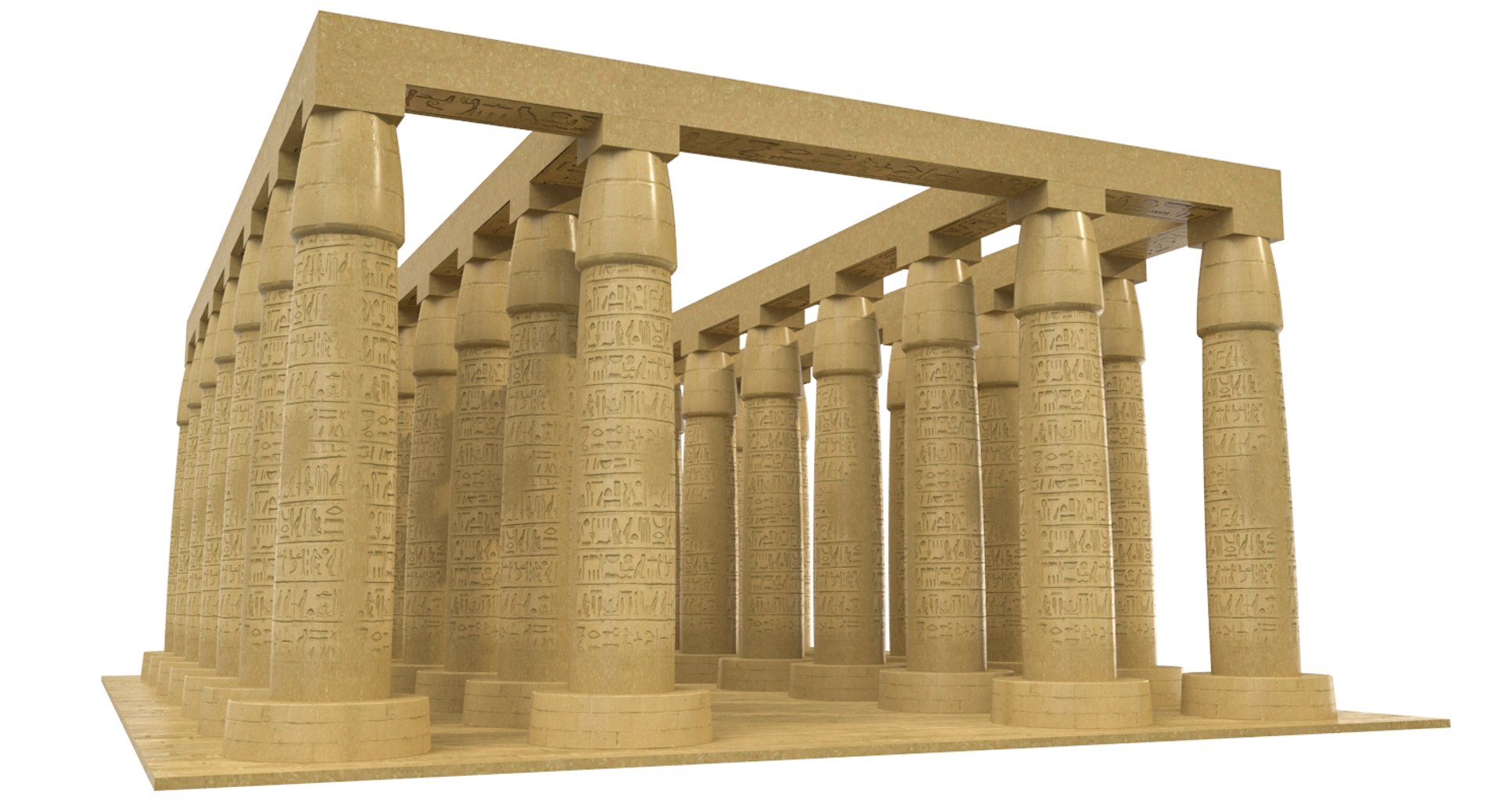 Ancient Egyptian Temple Egypt Model - TurboSquid 1375947