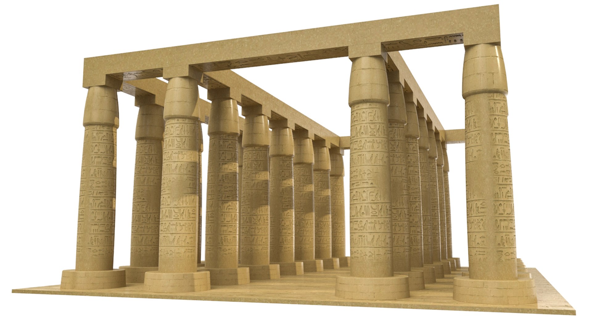 Ancient Egyptian Temple Egypt Model - TurboSquid 1375947