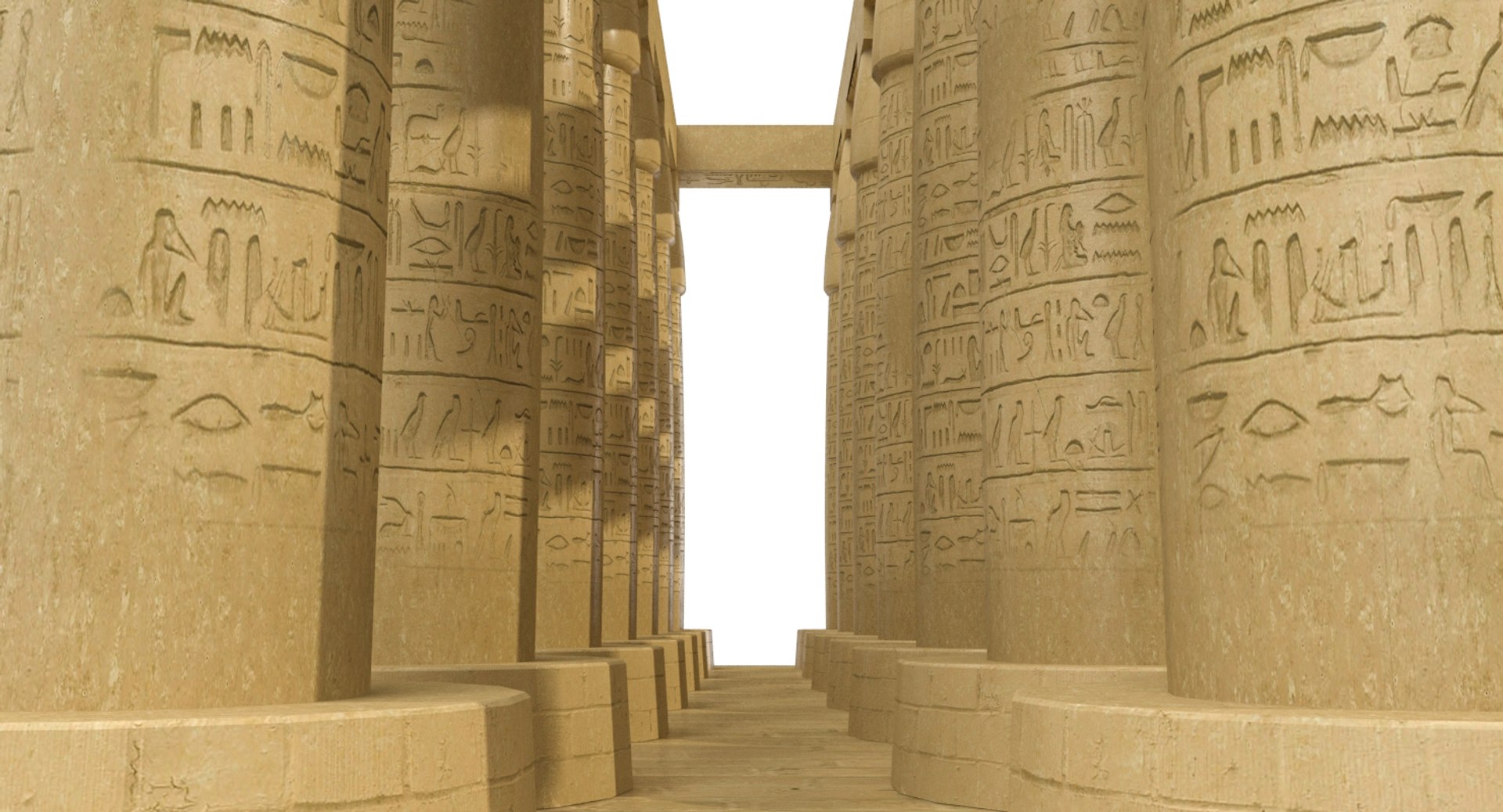 Ancient Egyptian Temple Egypt Model - TurboSquid 1375947
