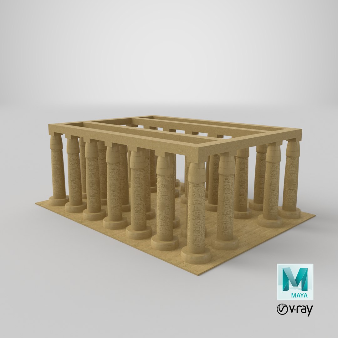 Ancient Egyptian Temple Egypt Model - TurboSquid 1375947