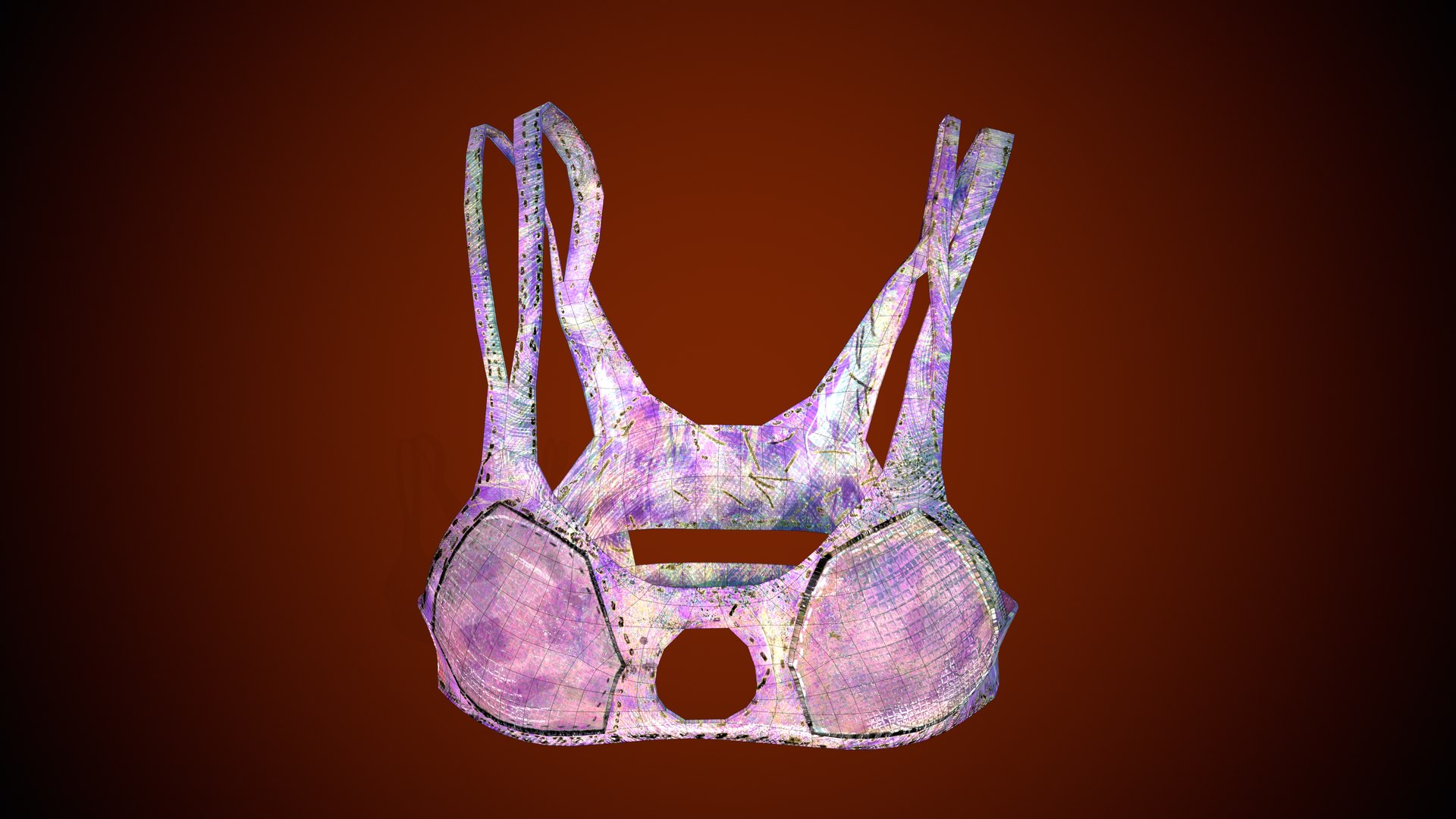 3D Party Bra Psychedelic Rave CyberPunk Hippy Street - TurboSquid 2001740