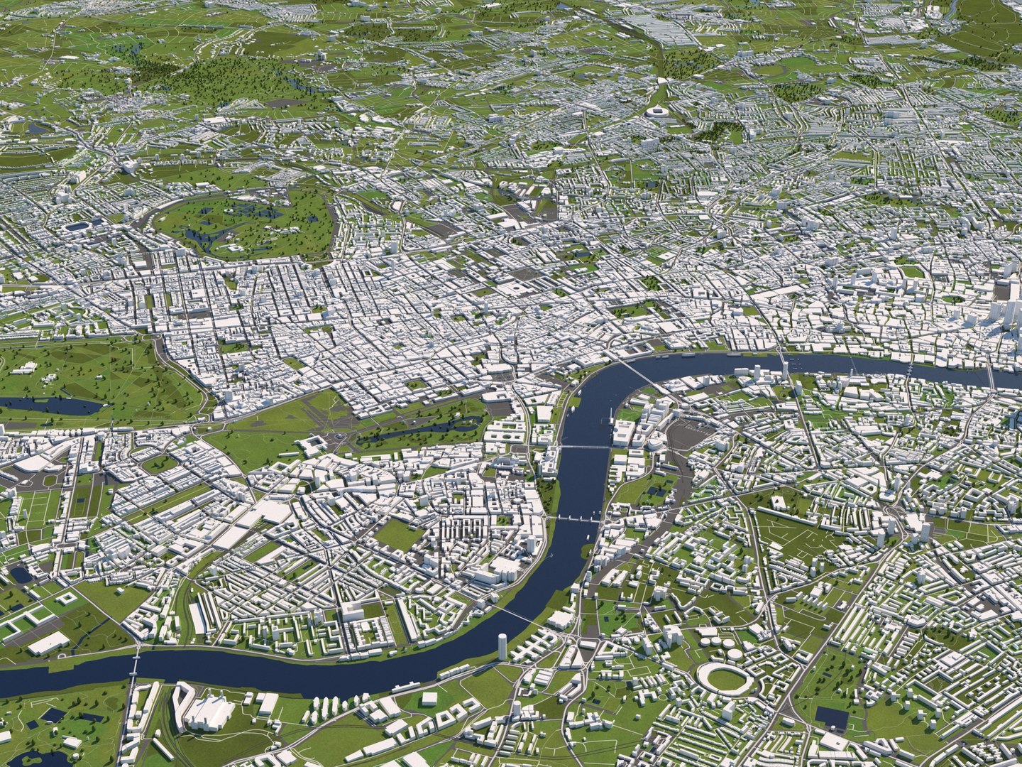 Buildings Houses Maps 3D Model - TurboSquid 1445590