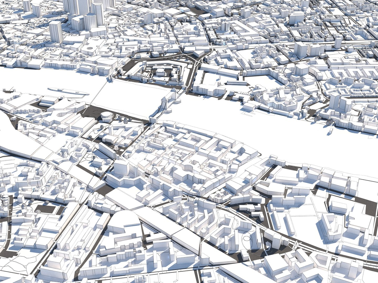 Buildings Houses Maps 3D Model - TurboSquid 1445590