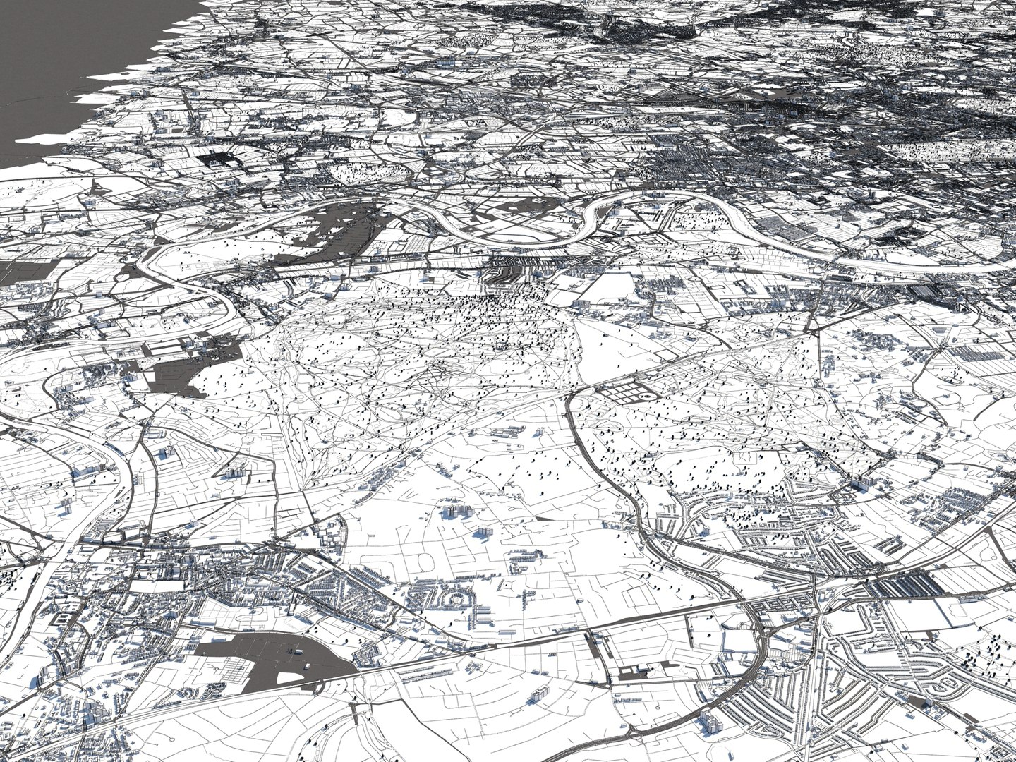 Buildings Houses Maps 3D Model - TurboSquid 1445590