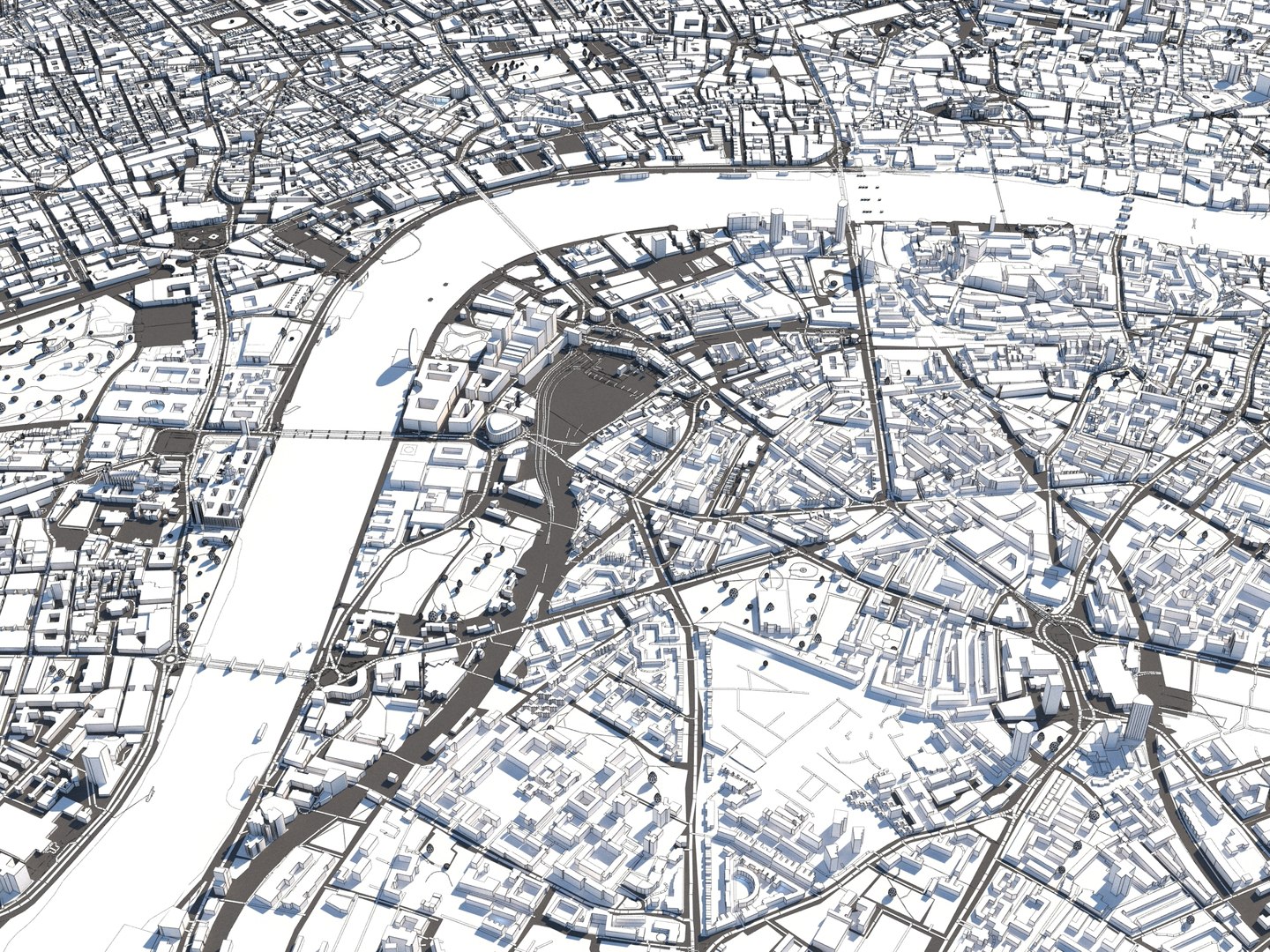 Buildings Houses Maps 3D Model - TurboSquid 1445590