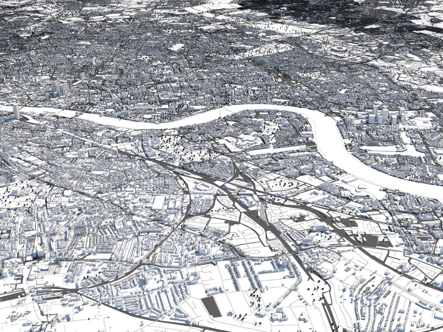 Buildings houses maps 3D model - TurboSquid 1445590