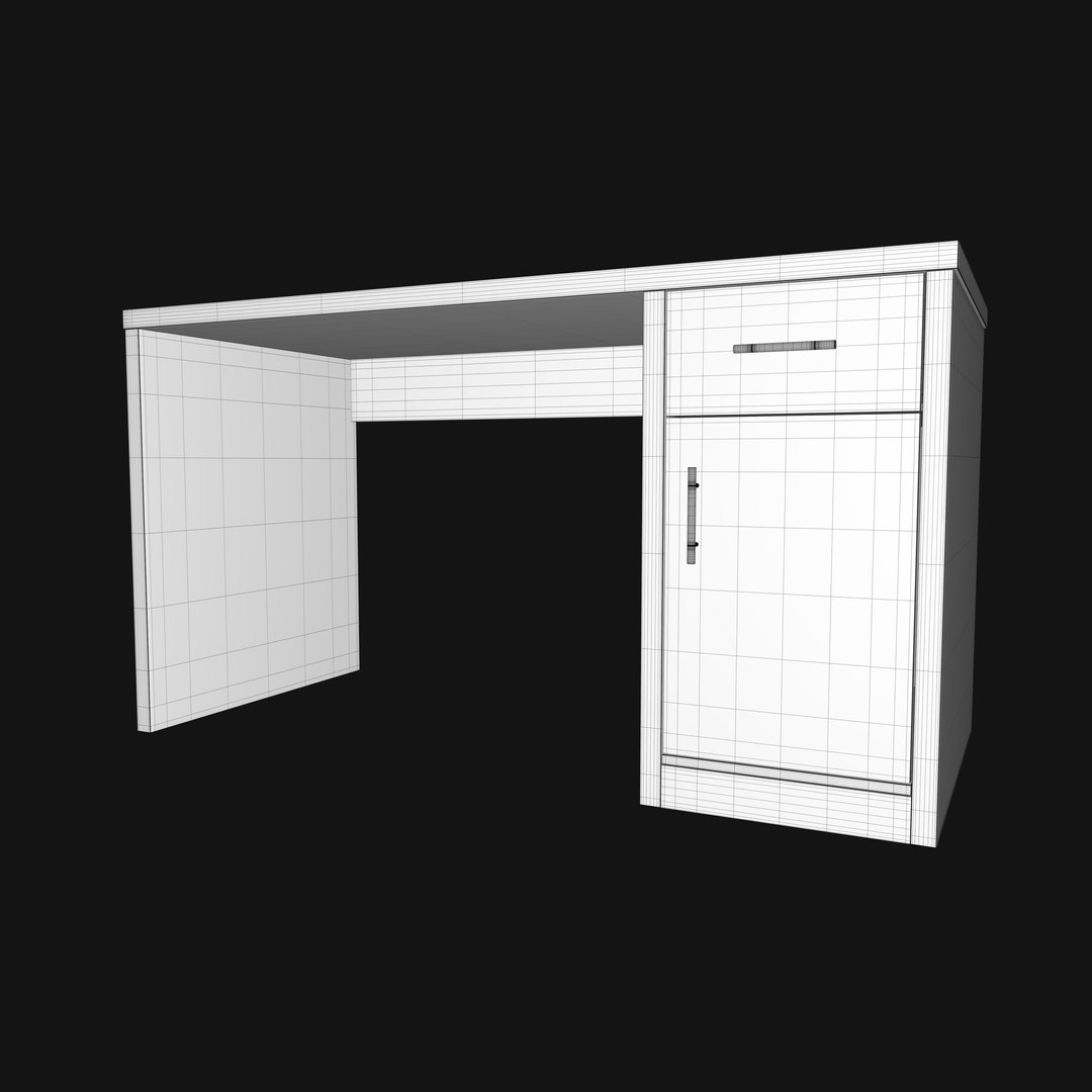 3D Desk Office Model - TurboSquid 1317935