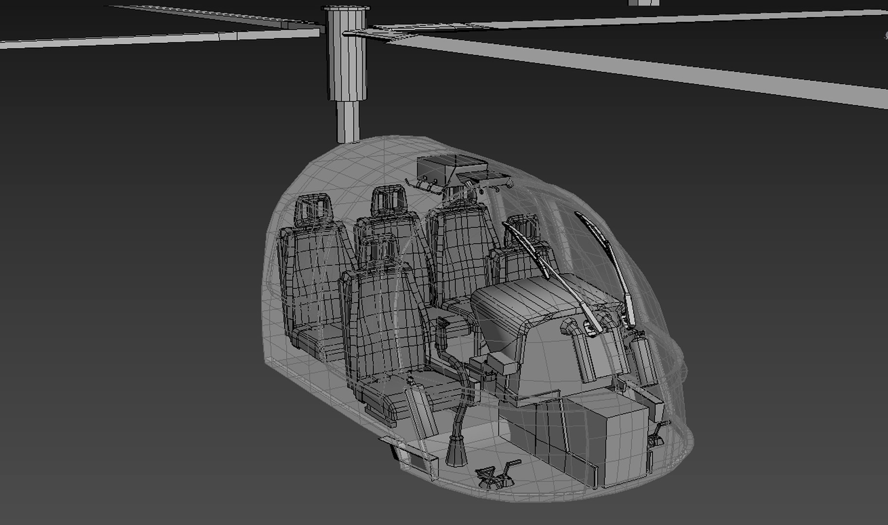 3D Model Interior Helicopter - TurboSquid 1459014